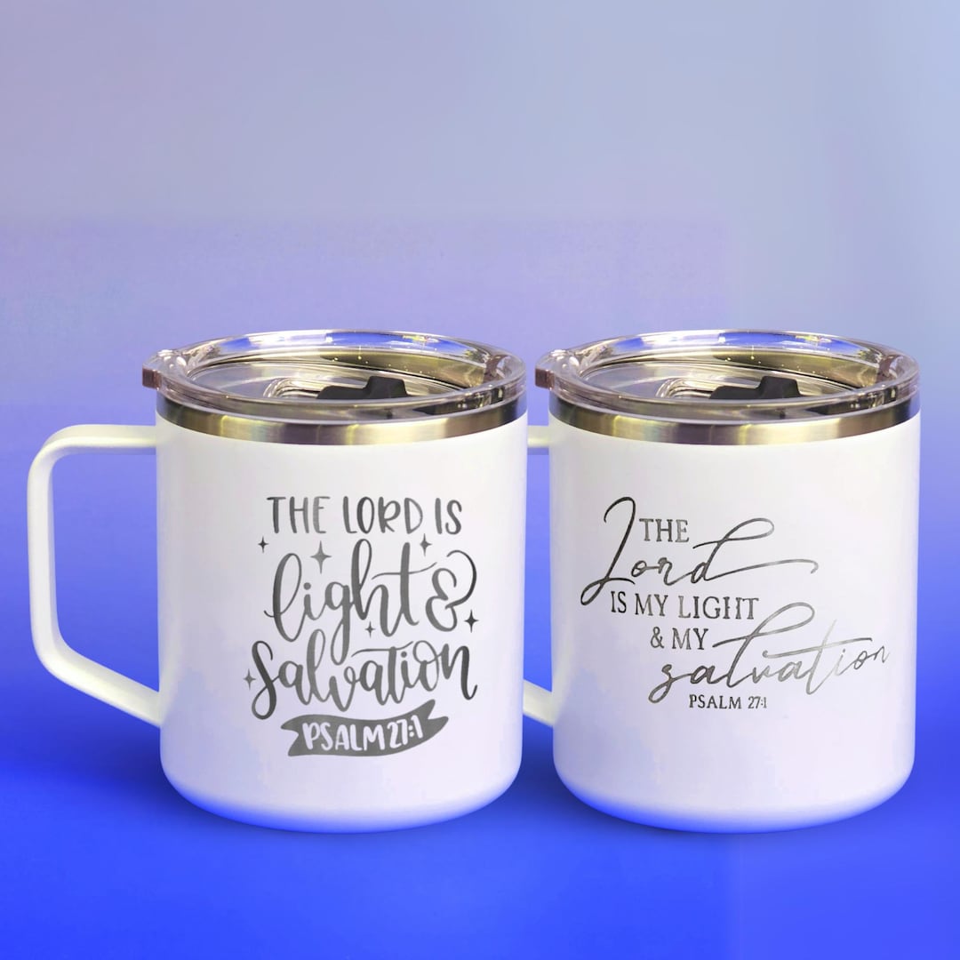 Custom Coffee Mug 18 Oz, Bible Verse Engraved Mug, Inspirational Coffee ...