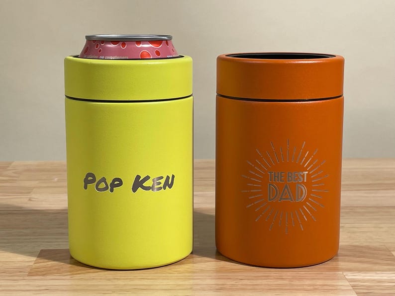 Personalized Can Cooler: New Year Resolution Gift, Engraved Dad Present ...