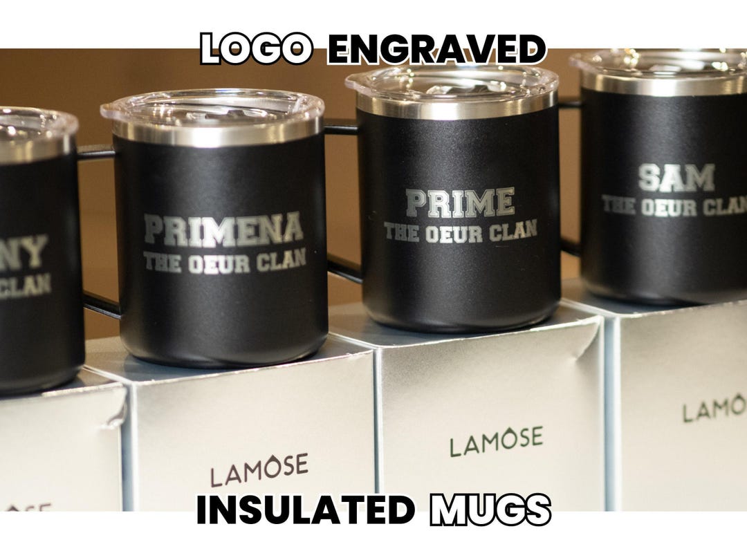 Custom Logo Mug • Laser Engraved Mug • Branded Coffee Mug • Corporate ...