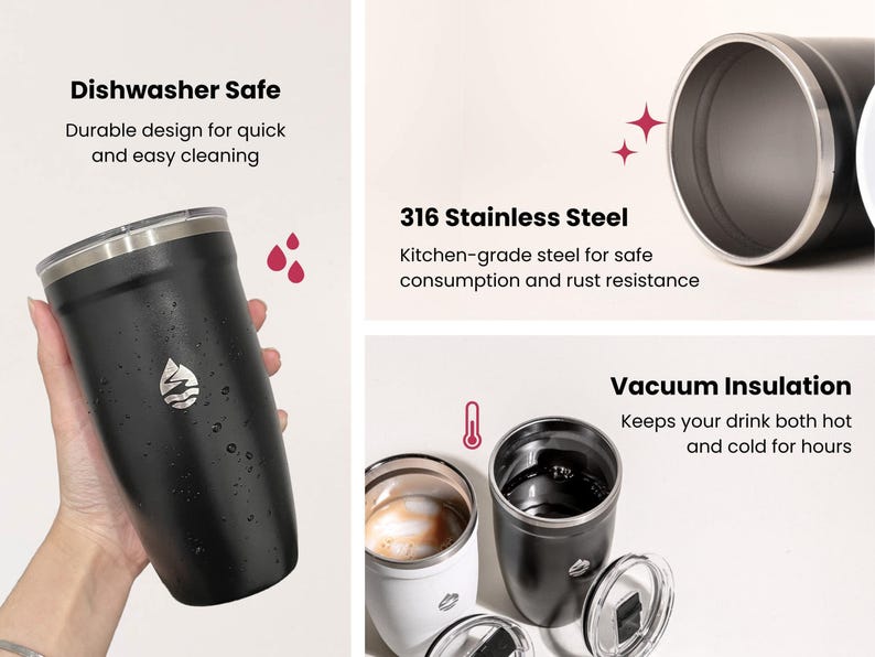 New Year Resolution Coffee Mug, Engraved Name Gift, Vacuum Insulated ...