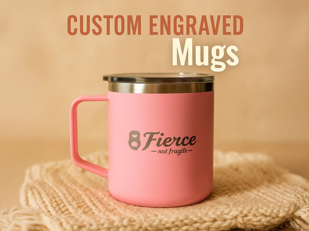 Custom Text Mug, Personalized Coffee Cup, Business Logo Gift, Employee ...