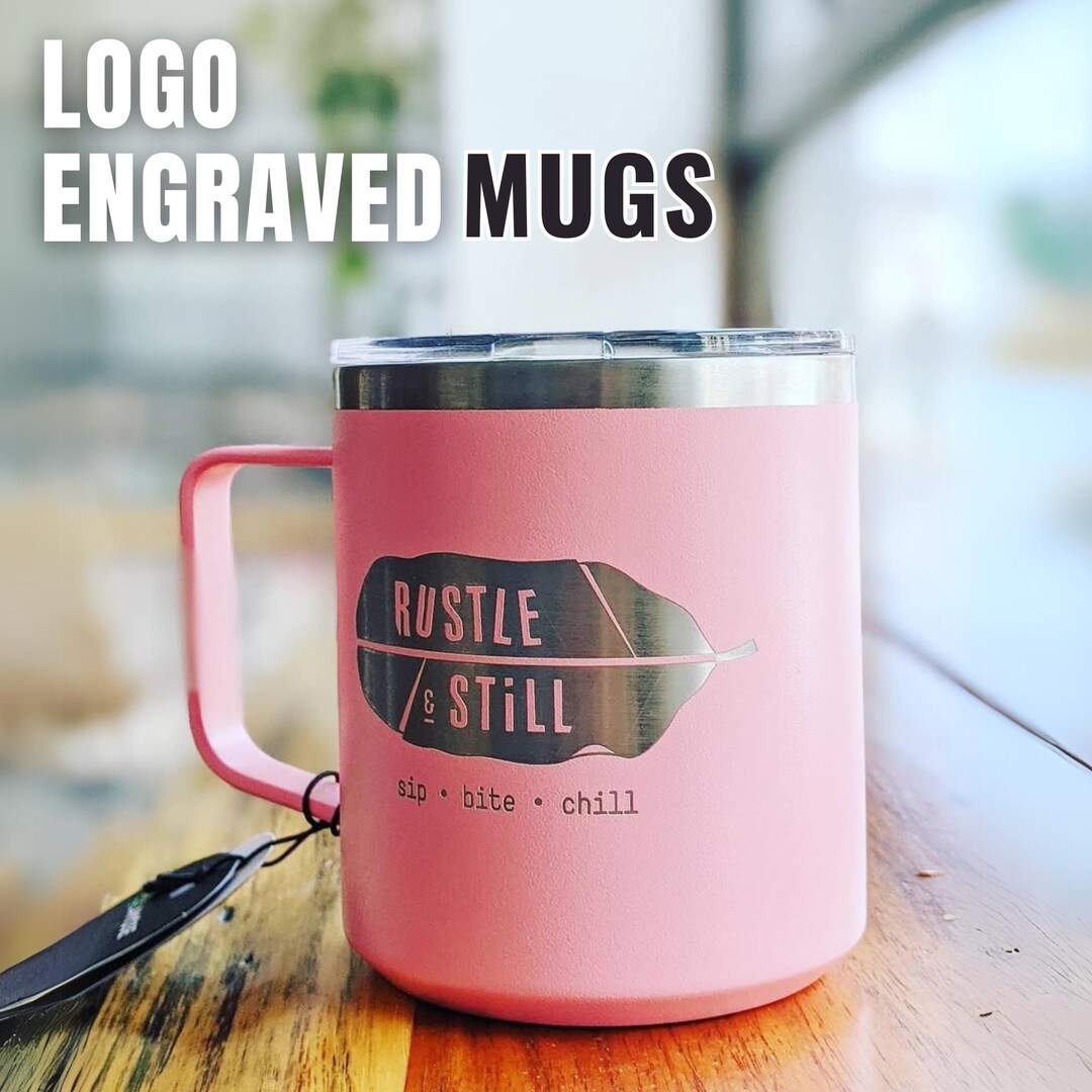 Business Logo Engraved Mug, Custom Corporate Gift, Company Event Gifts ...