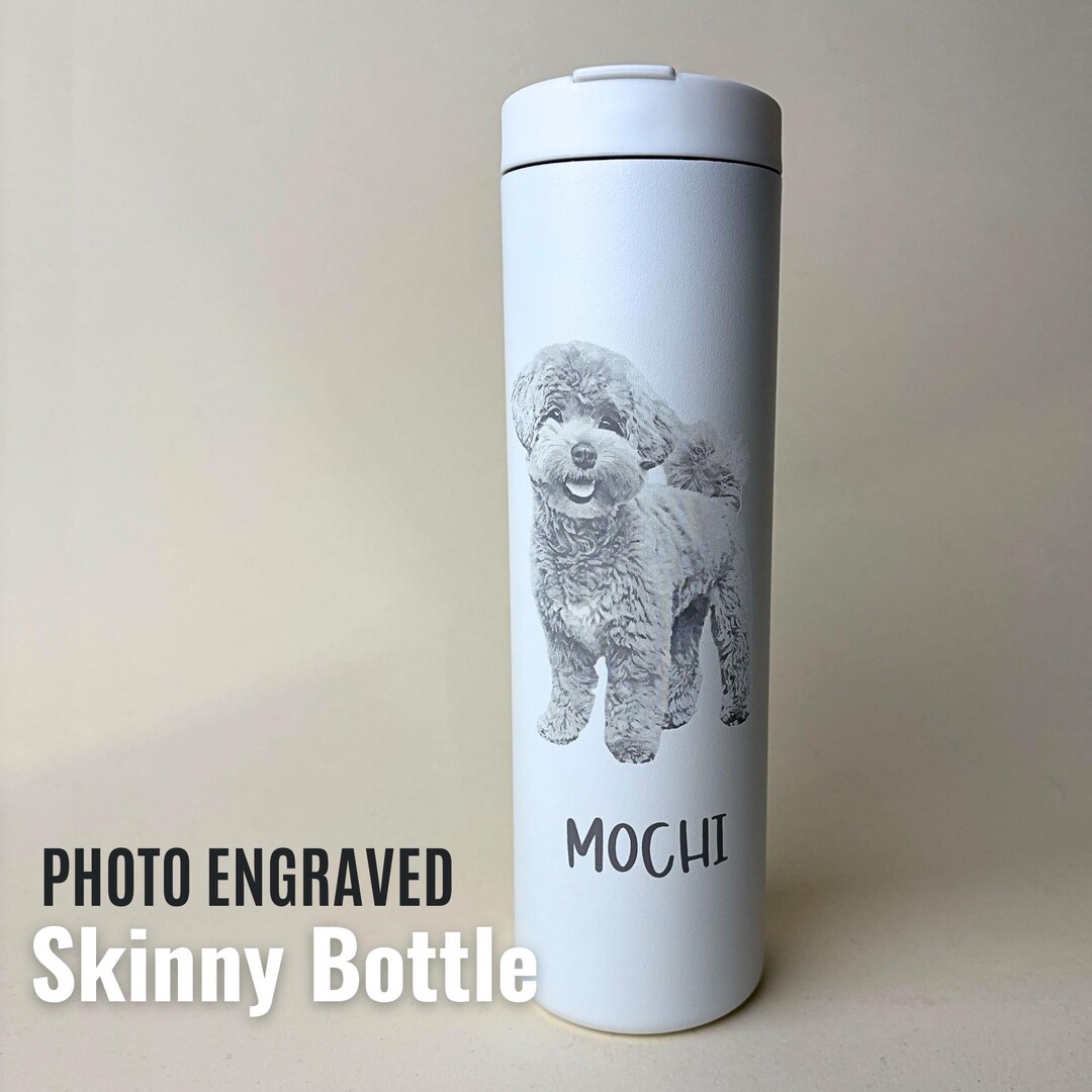 Custom Pet Portrait Tumbler, Personalized Gift, Laser Engraved ...