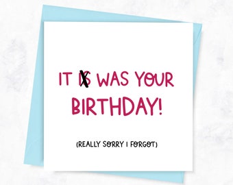 Forgot Birthday | Etsy