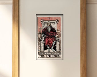 The Emperor Tarot Poster - Etsy