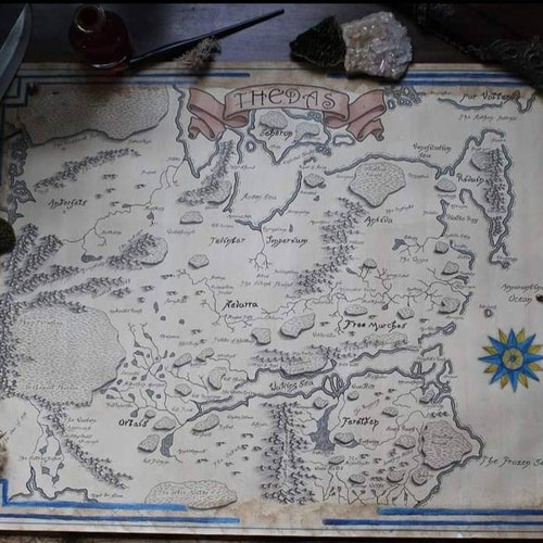 Dragon Age Thedas A1 and A2 Sized Map With Highly Detailed - Etsy Australia
