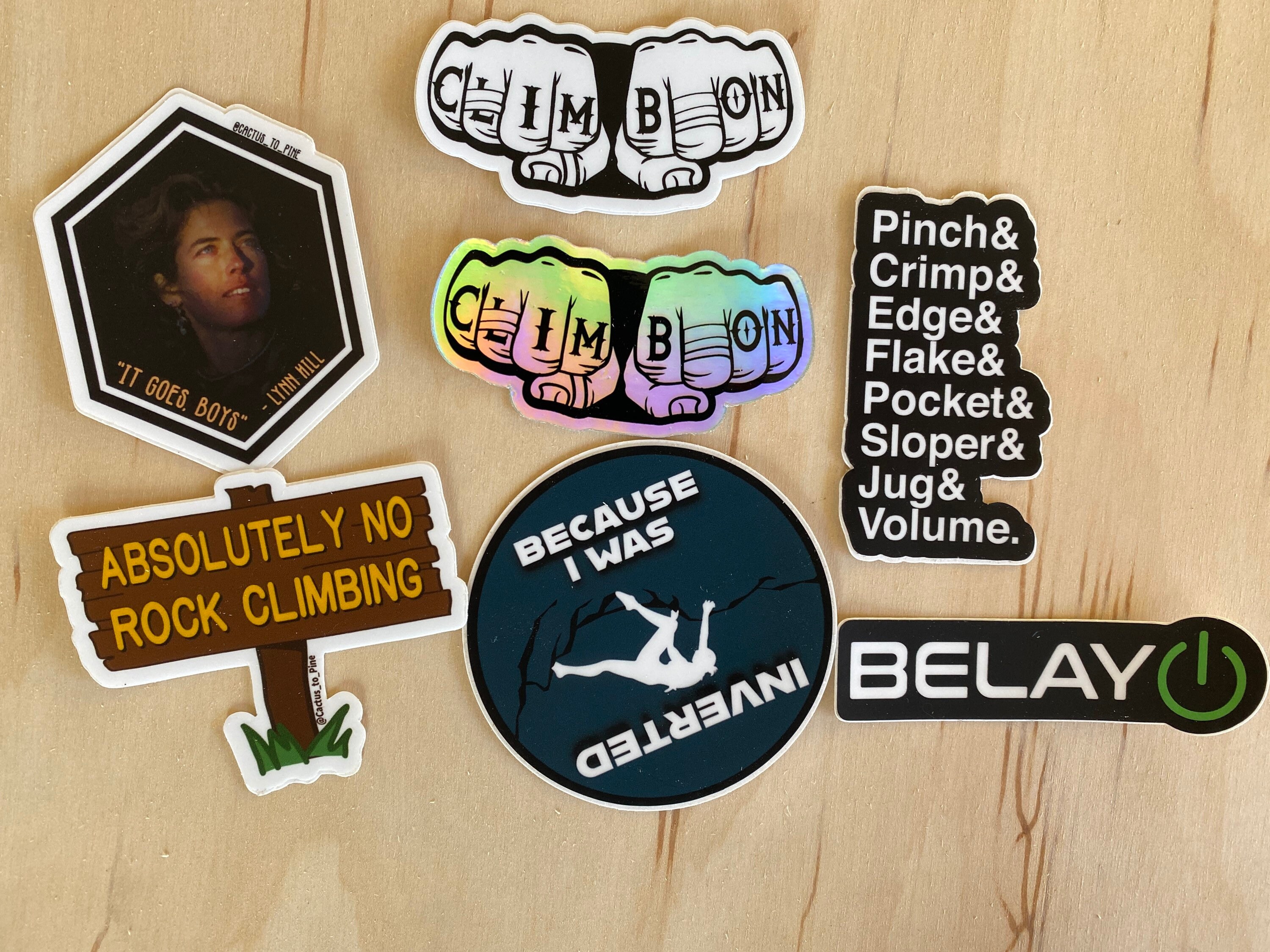 Rock Climbing Sticker Pack CHOOSE YOUR OWN - Etsy