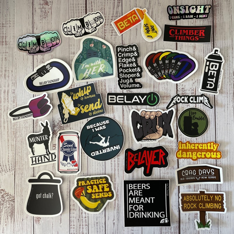 Climbing Stickers - Etsy