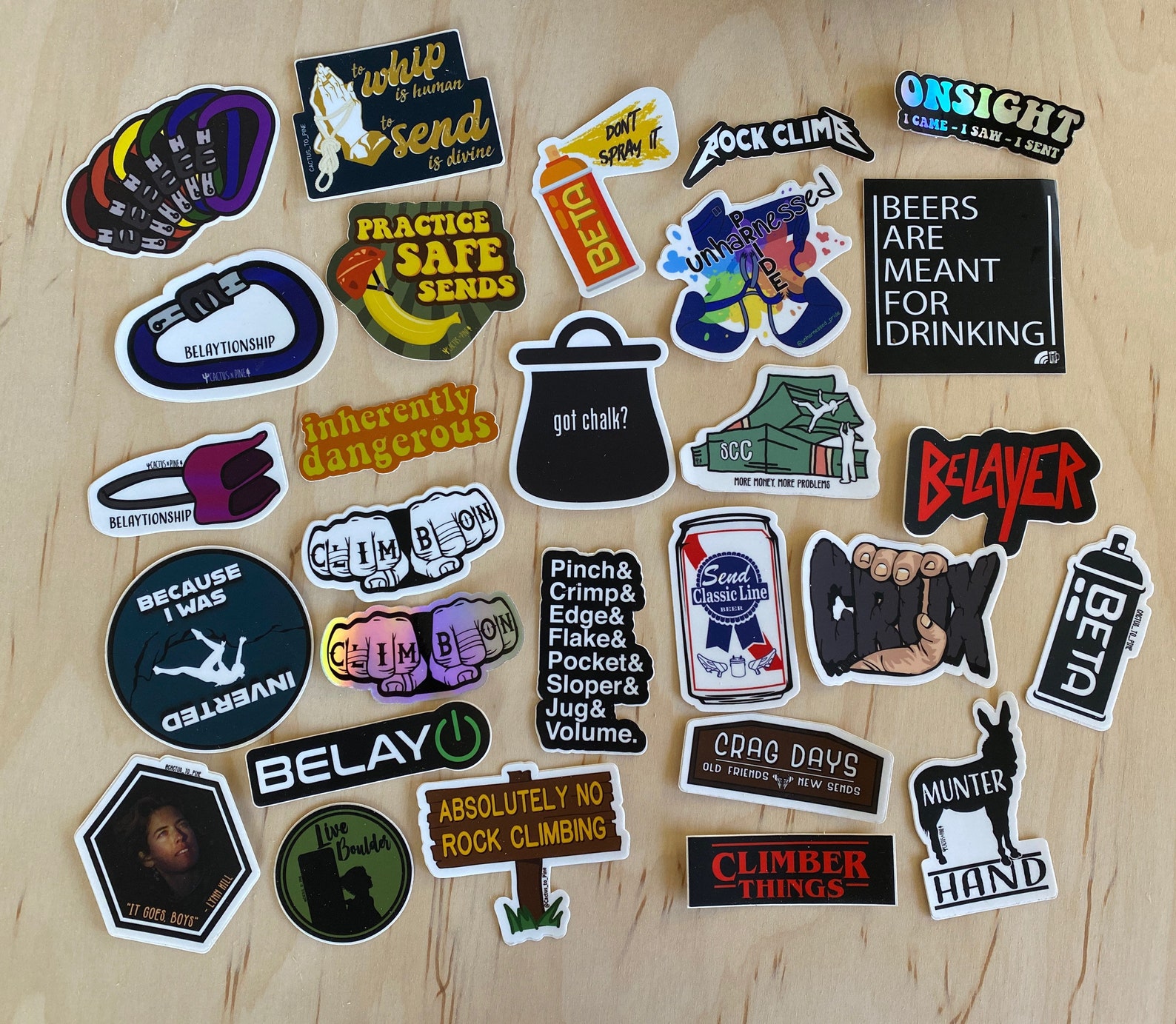 Rock Climbing Sticker Pack CHOOSE YOUR OWN - Etsy