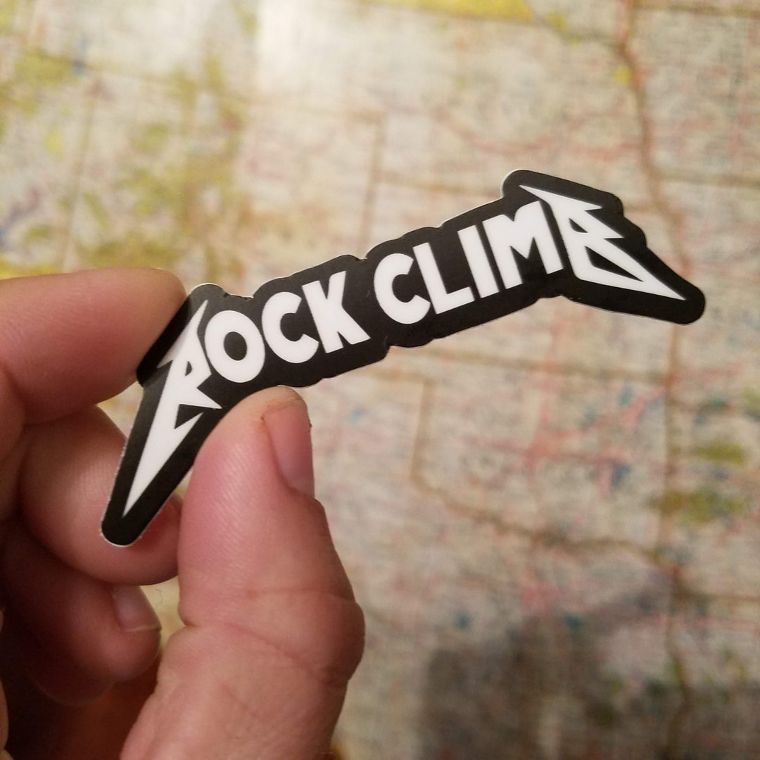 Rock Climb Rock on Sticker - Etsy