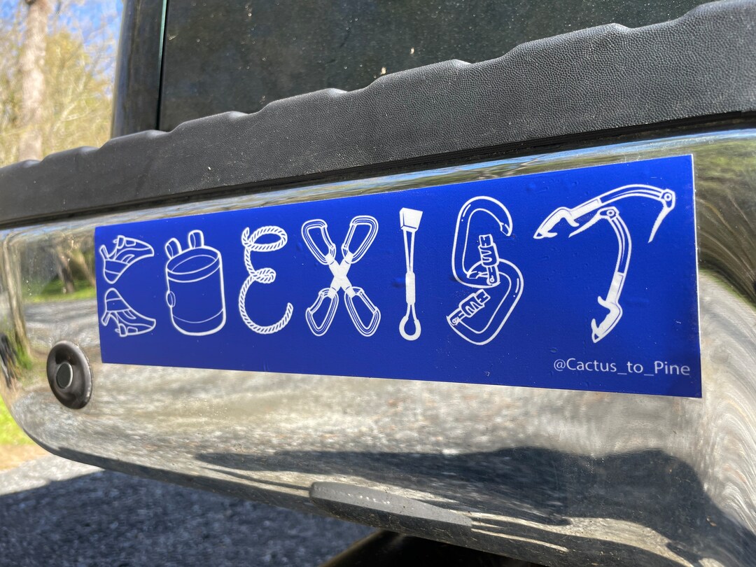 Coexist Rock Climbing Bumper Sticker - Etsy