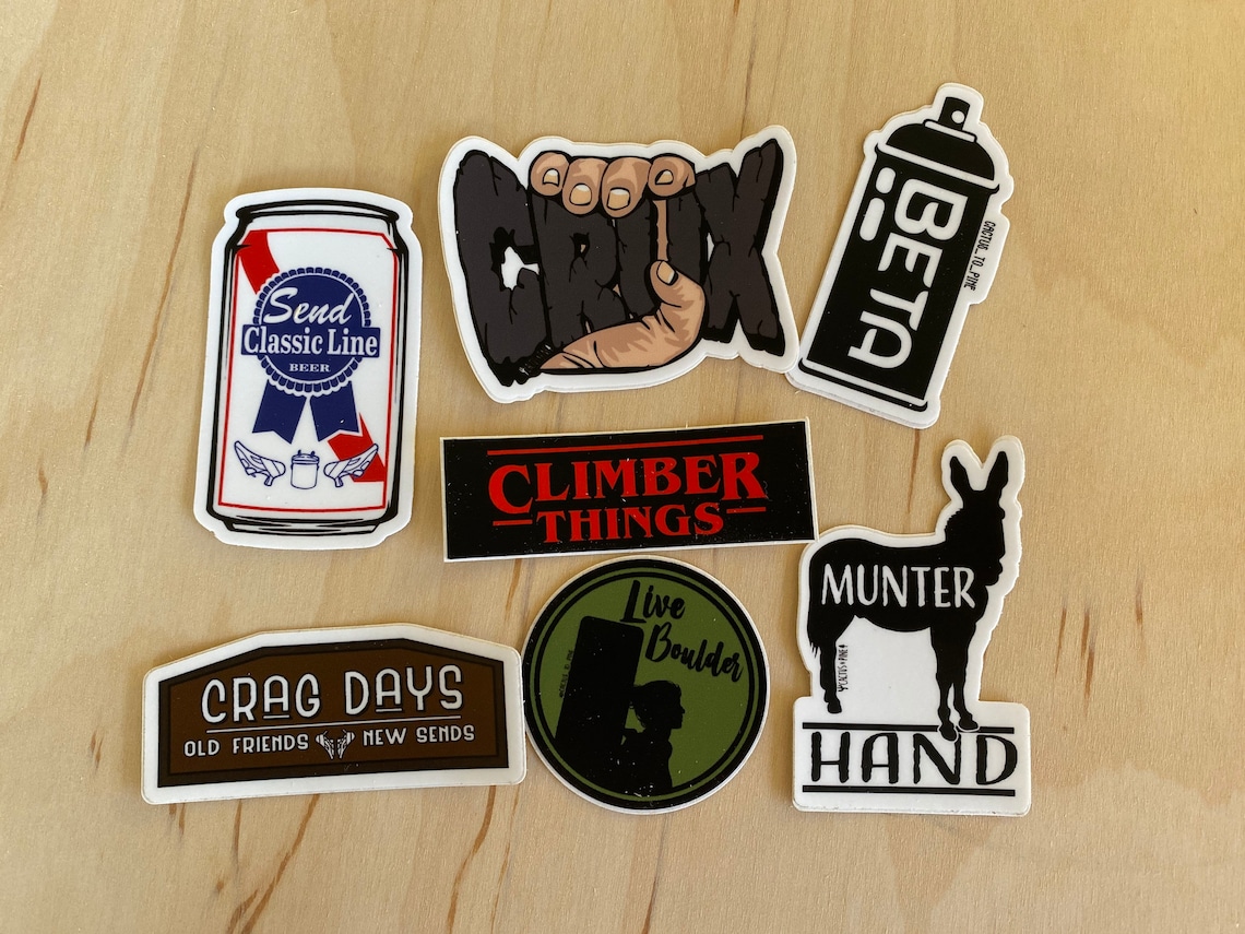 Rock Climbing Sticker Pack CHOOSE YOUR OWN - Etsy