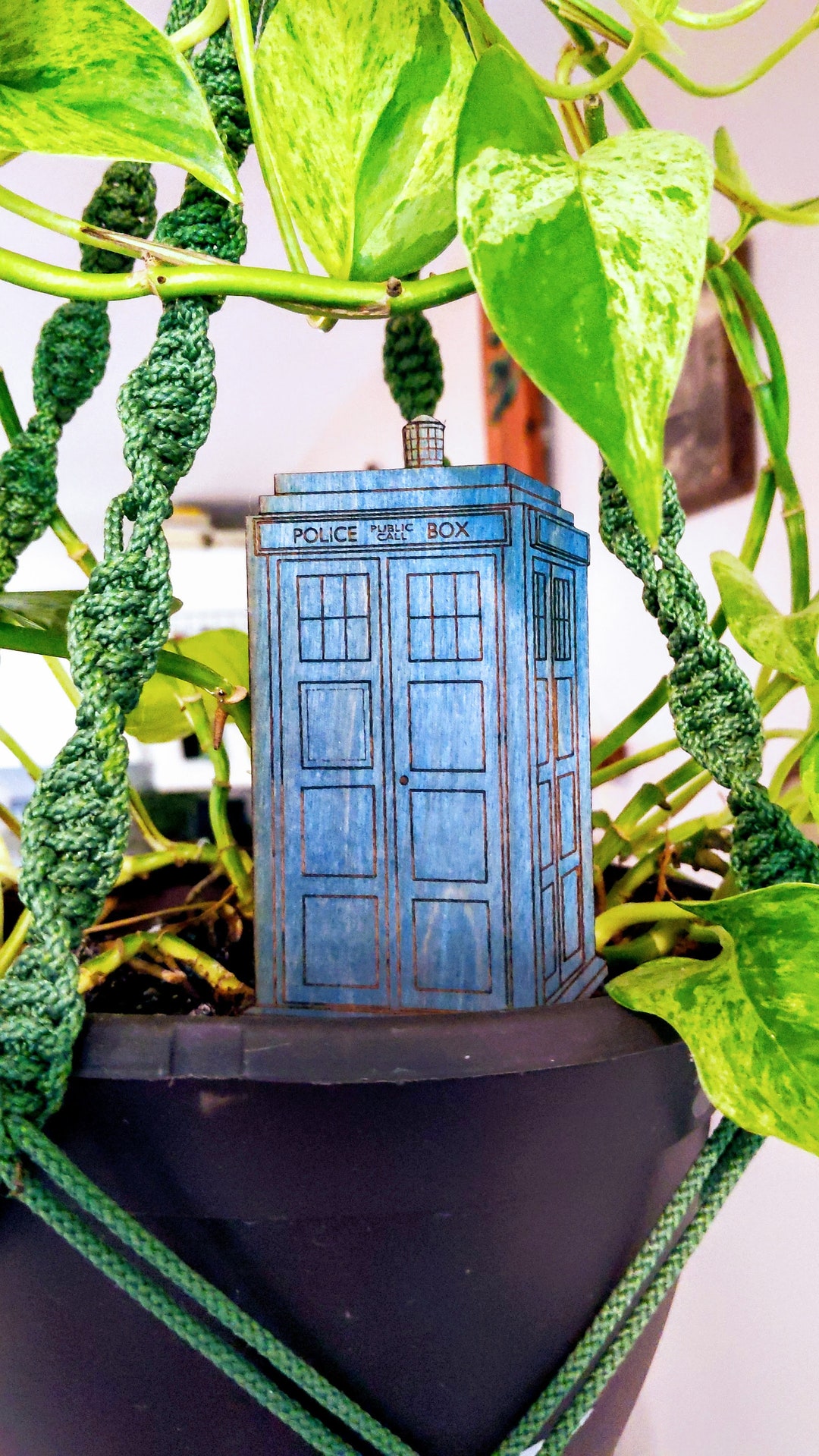 Tardis Plant Trellis - Rubber Coated Stakes - Etsy