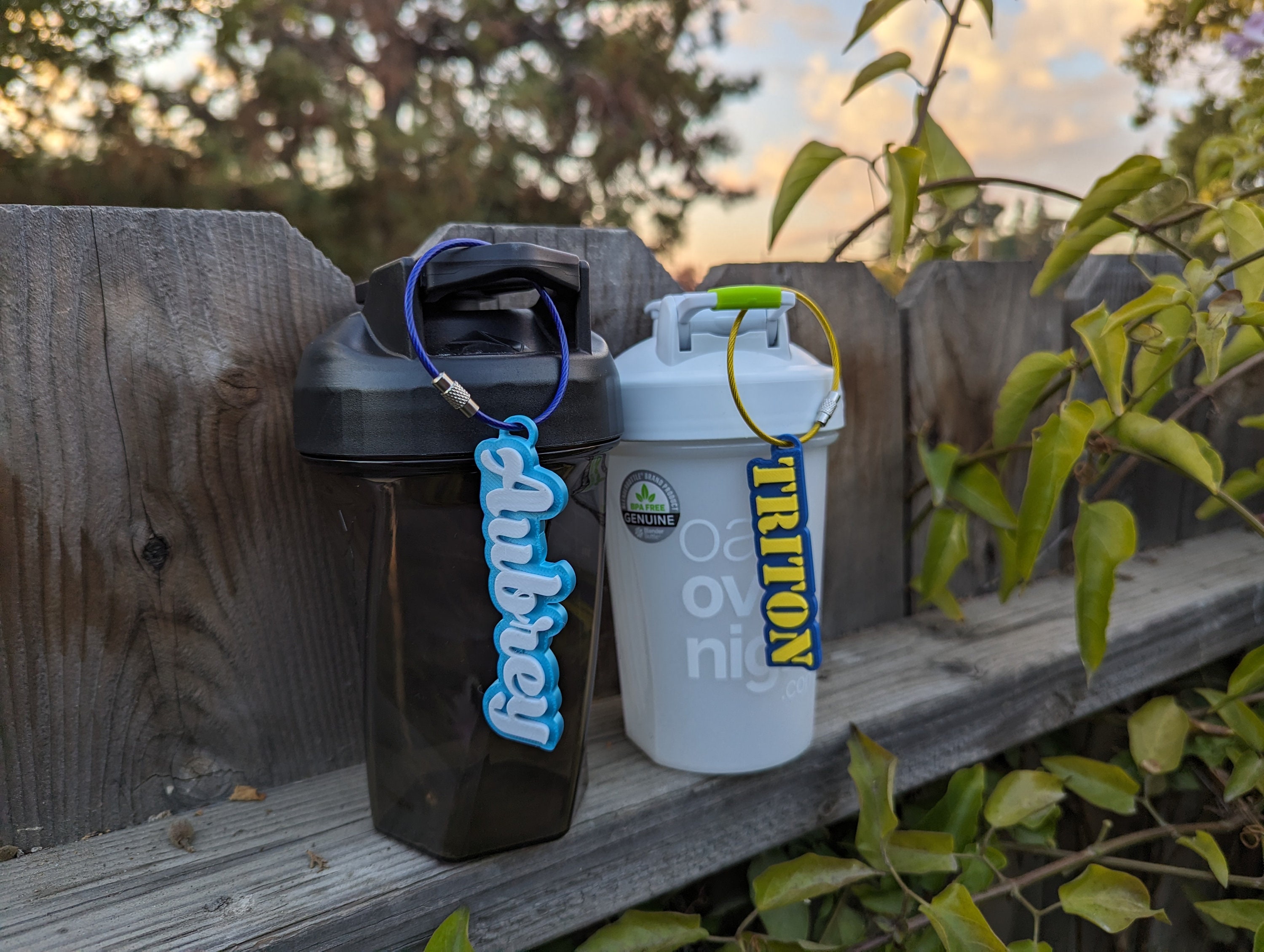 Personalized Name Keychain Water Bottle Name Tag Keychain Tag Luggage ...