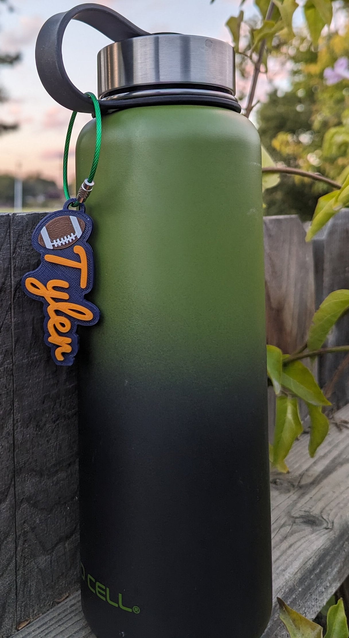 Personalized Name Keychain Water Bottle Name Tag Keychain Tag Luggage ...