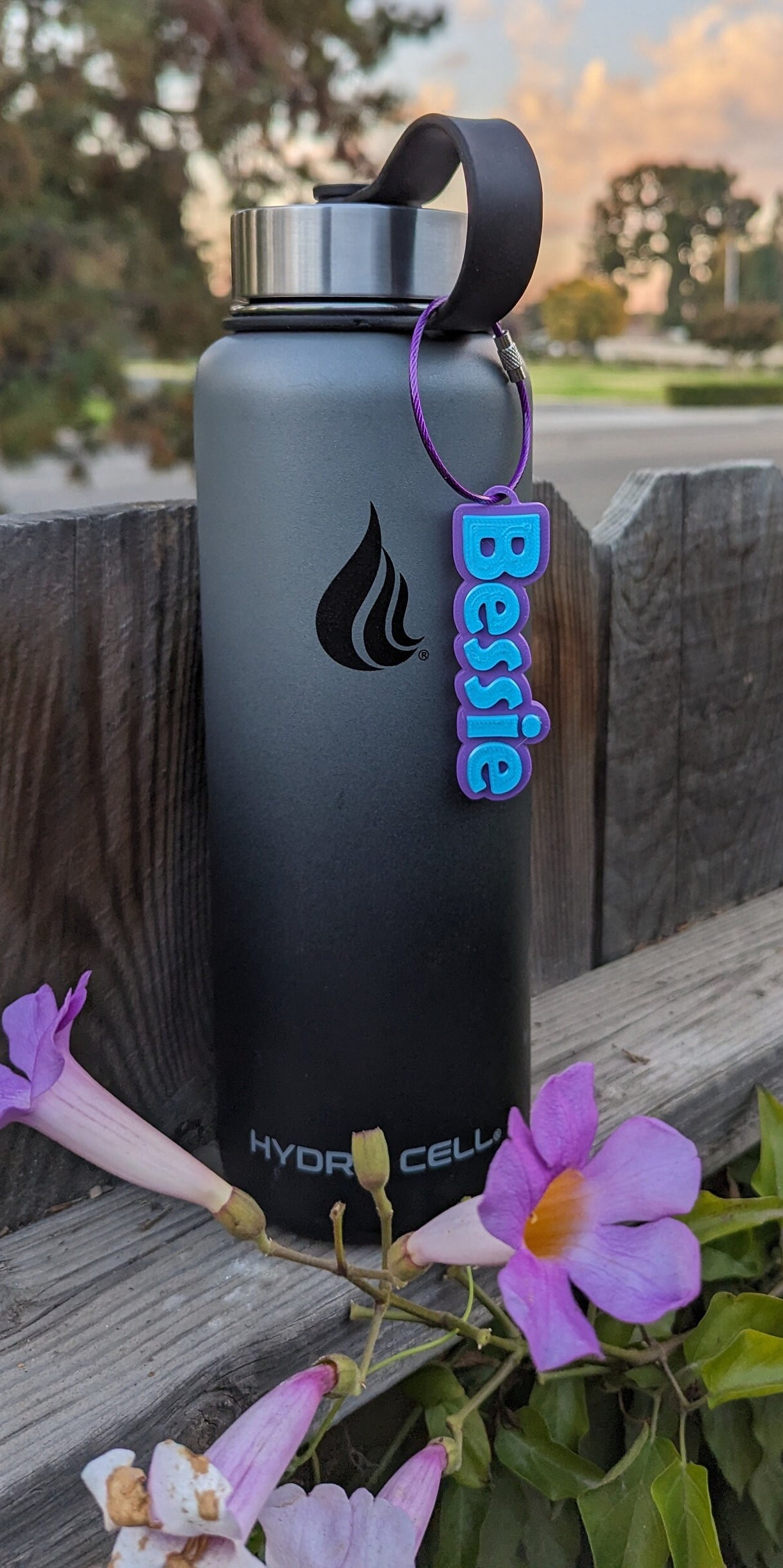 Personalized Name Keychain Water Bottle Name Tag Keychain Tag Luggage ...