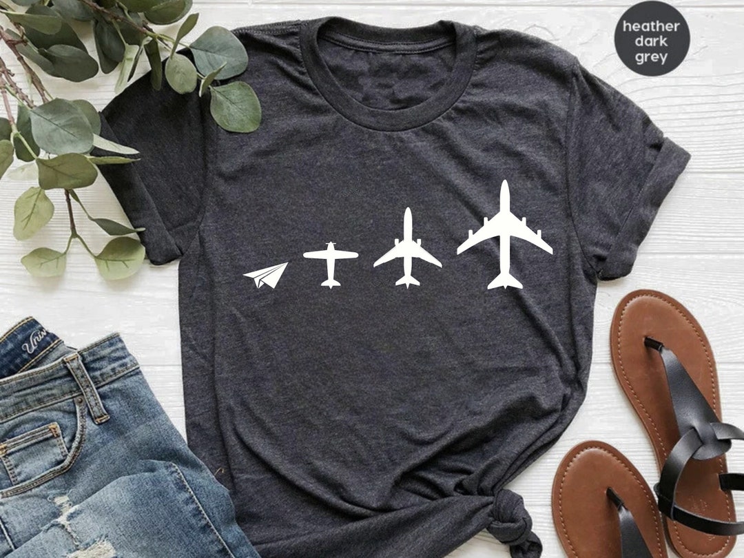 Aviation Shirt, Pilot Evolution Shirt, Airplane Pilot Gift, Flight ...