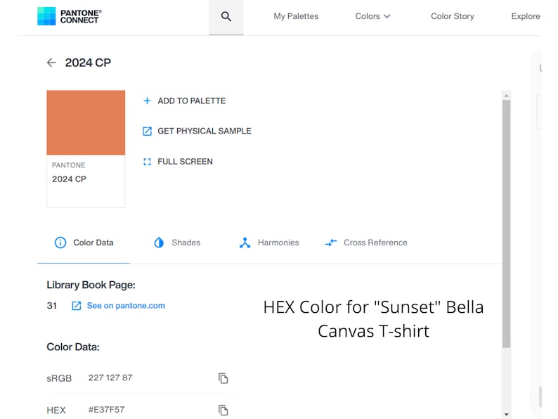 HEX Color Codes for All of Bella Canvas 3001 Shirts Color Card PMS to ...