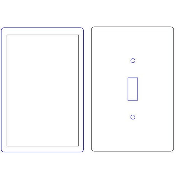 Light Switch Plates With Blank Svg - Etsy