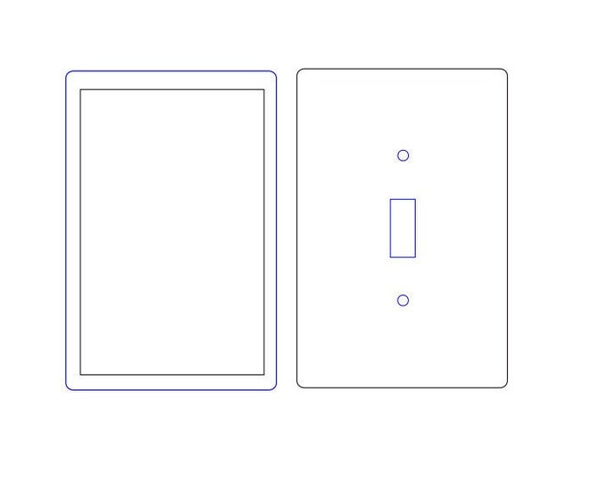 Light Switch Cover Laser Cutting Template SVG File - Etsy