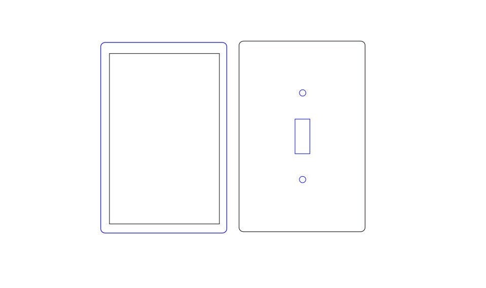 Light Switch Cover Laser Cutting Template SVG File - Etsy