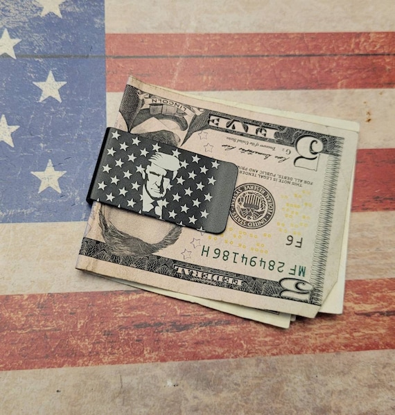 TRUMP Star Union Flag Money Clip. - Etsy