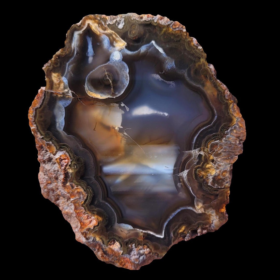 Turkish Thunderegg Agate Core Polished Display Piece - Etsy