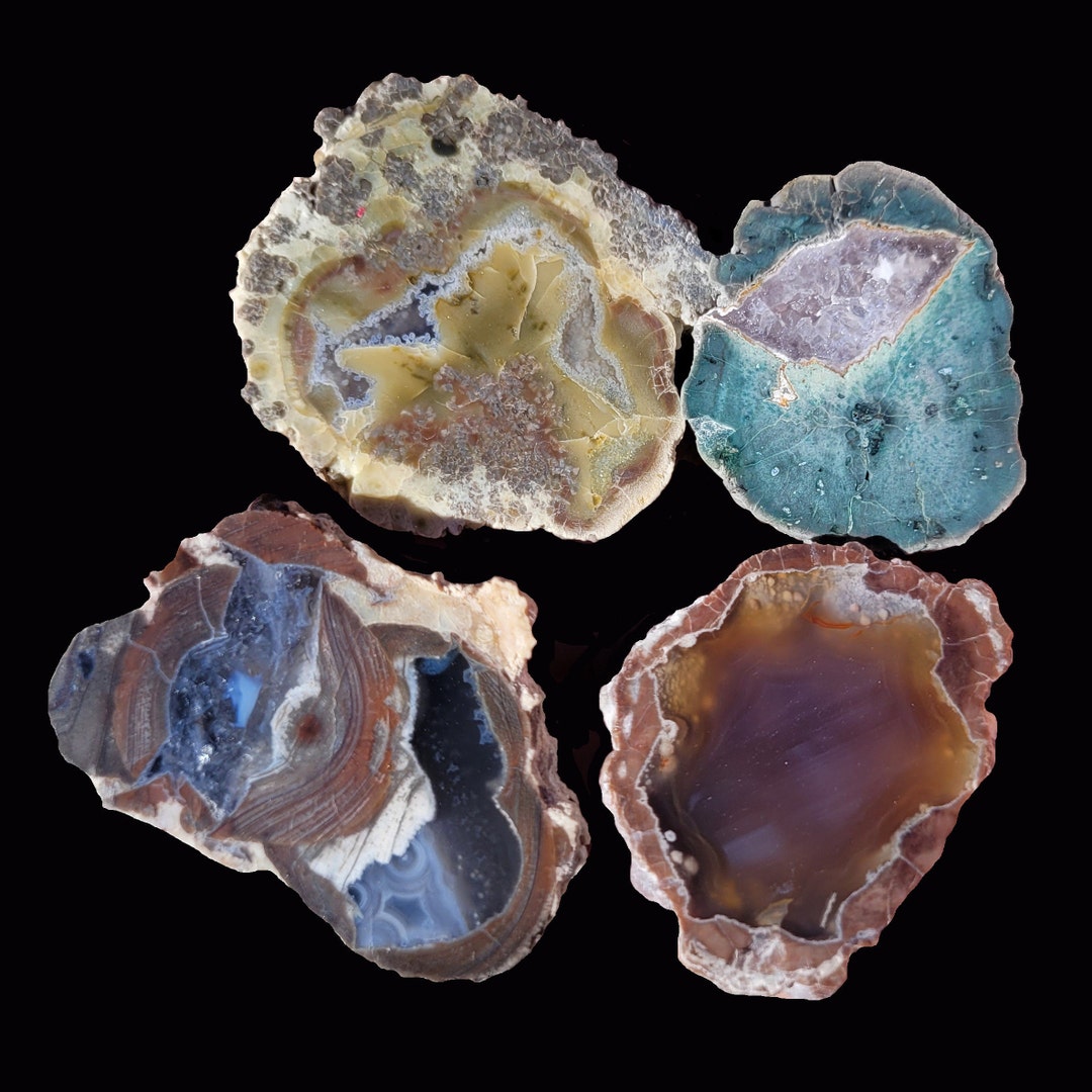 Mixed Group of Small Thundereggs: Lava Cap, Donnybrook, Tavernier ...