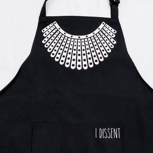 Ruth Bader Ginsburg I Dissent Collar Kitchen Apron - Etsy