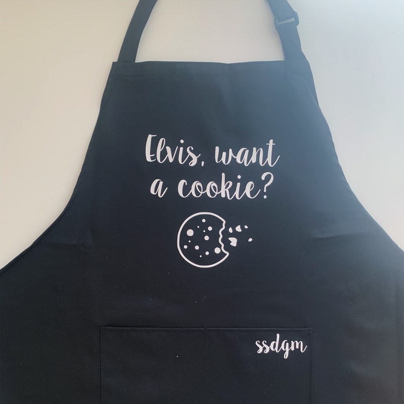 My Favorite Murder Elvis, want a cookie? Kitchen Apron
