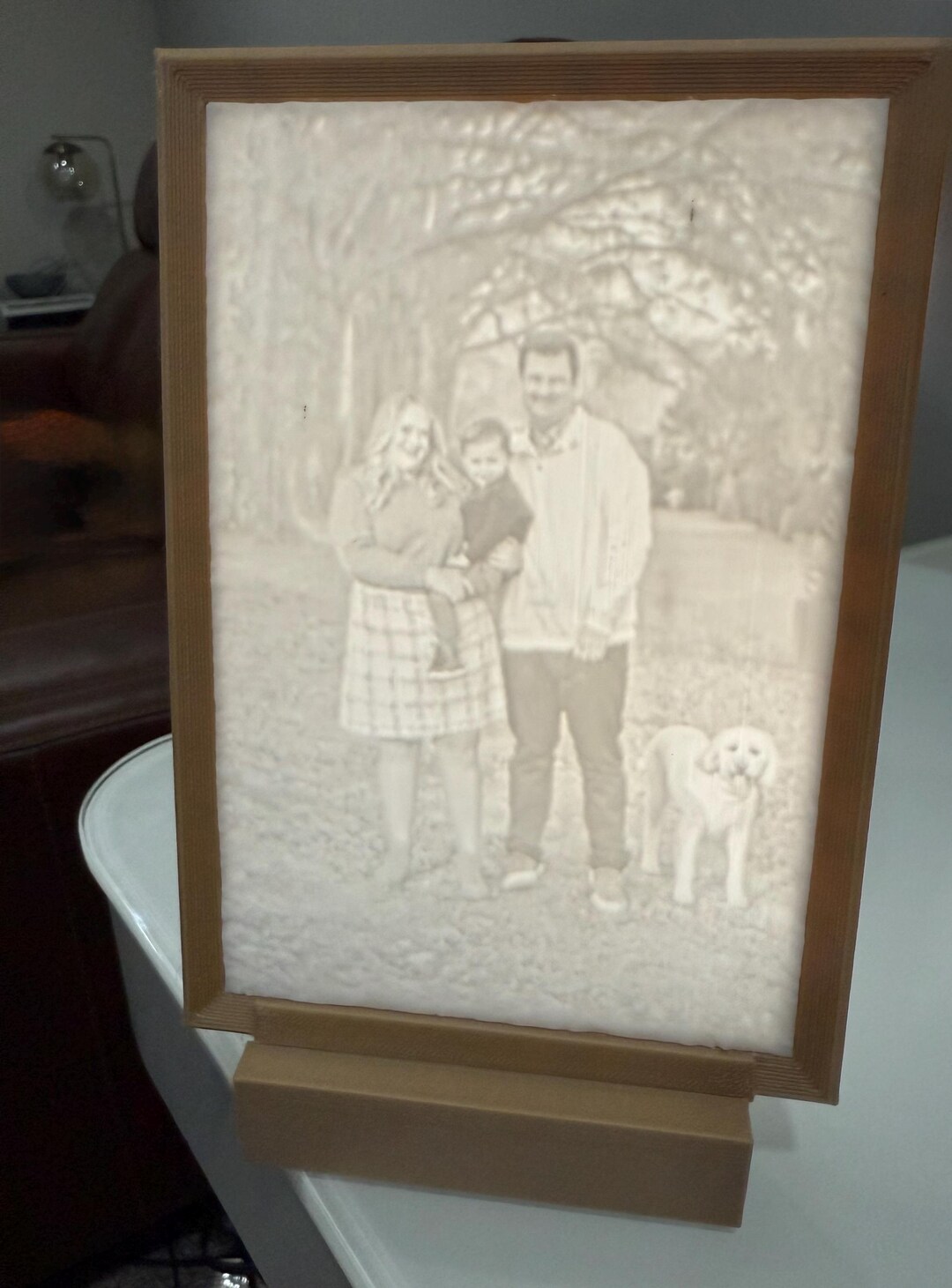 Personalized 3D Printed Light up Lithophane Framed Picture - Etsy