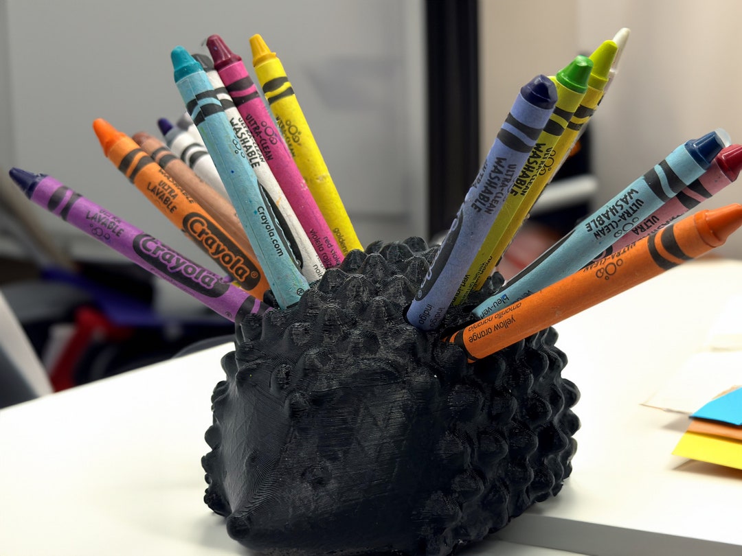 Hedgehog Desk Crayon/pencil Holder - Etsy