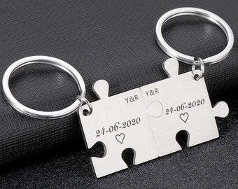 Puzzle Piece Keychain - Etsy