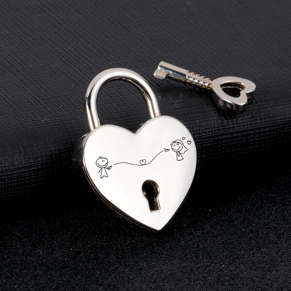 Heart Shaped Lock - Etsy