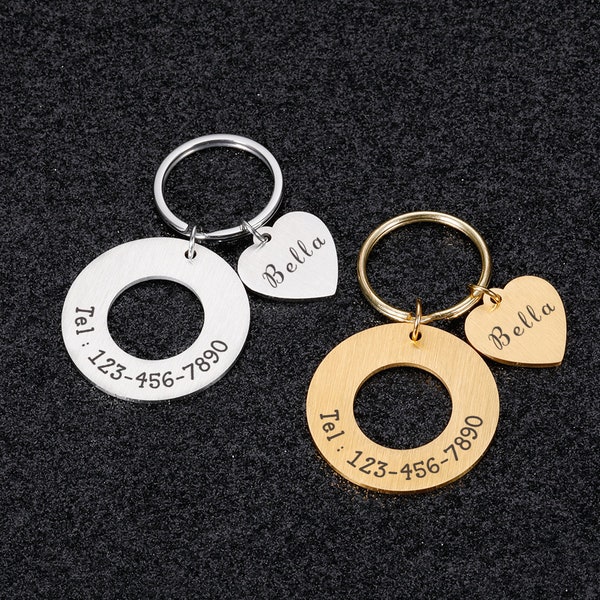 Dog Tag Key Ring - Etsy