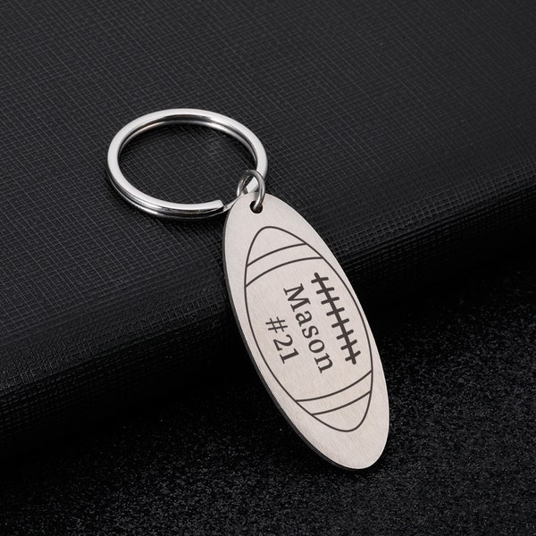 Football Keychain - Etsy
