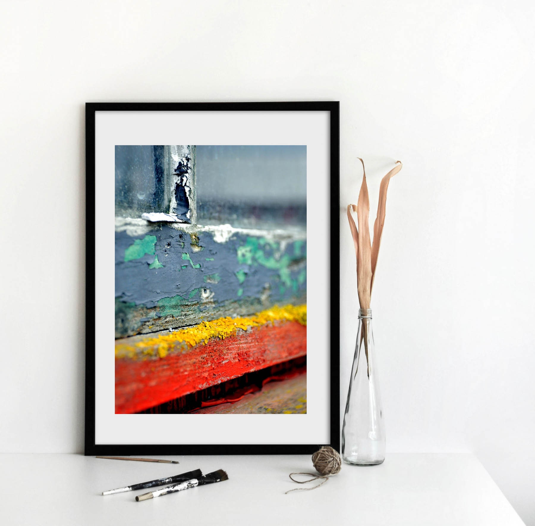 Fish Shed Window Sill Fine Art Photography Print Nautical Algae ...