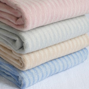 Light Brown Wool Throw, Warm Soft Wool Blanket, Lightweight Waves ...