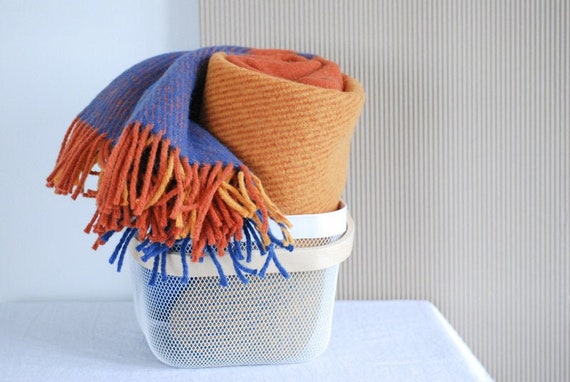 Bright Colorful Warm Wool Blanket Throw Wool Throw Wrap - Etsy