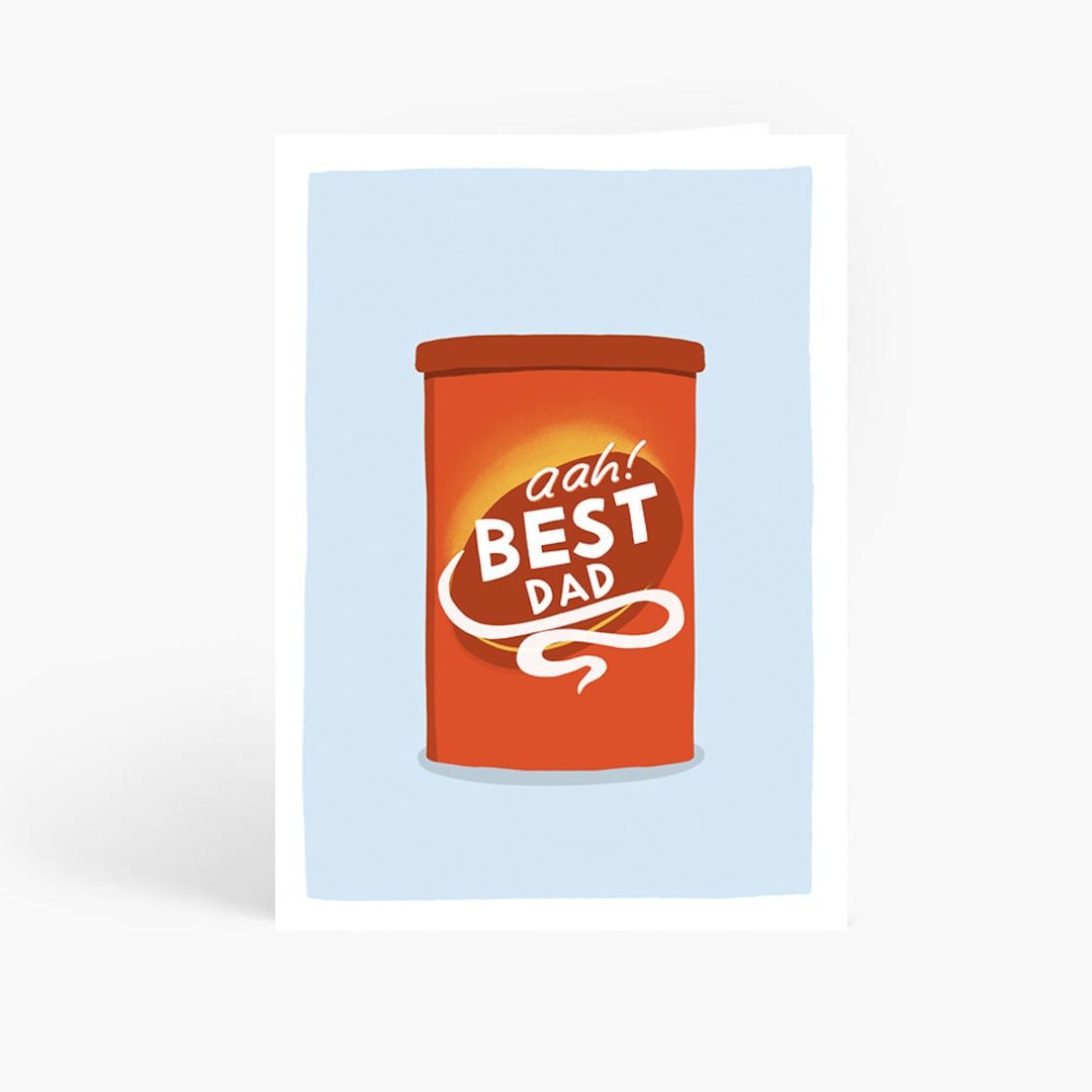 Aah! Best Dad, Funny Father's Day Card, Bisto Gravy Card, Dad Birthday ...