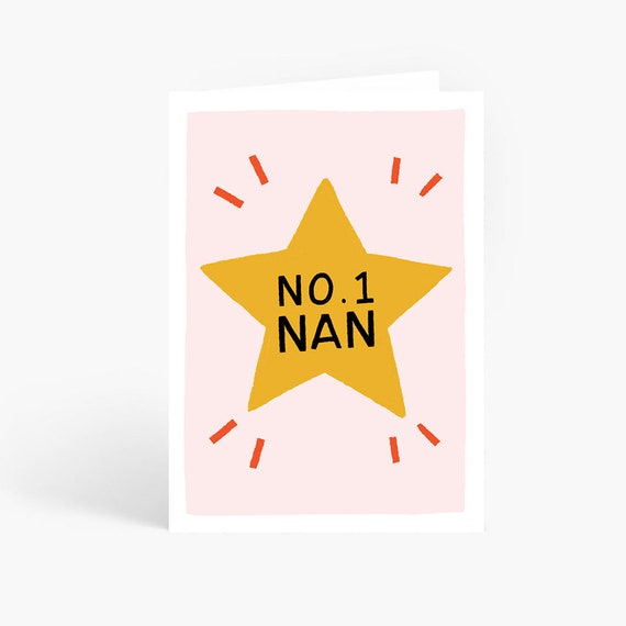 Number 1 Nan Nan Birthday No.1 Nan No.1 Nana Mother's | Etsy