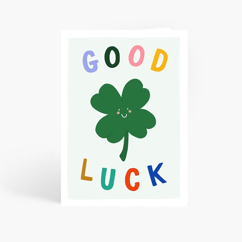 Good Luck Card, Exam Card, SATS, Alevels, Gcses, Best of Luck, All the ...