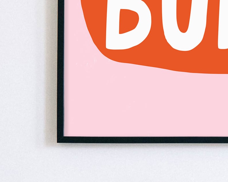 Nice Bum Bathroom Print Funny Print Quote Print Pink And Red Etsy Uk