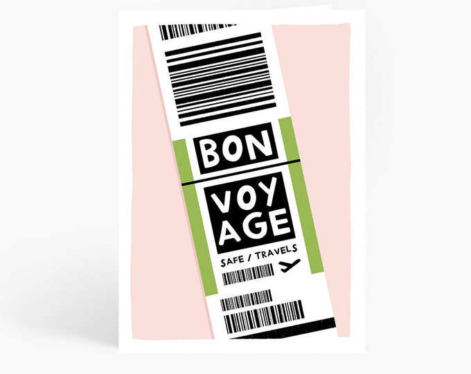 Bon Voyage Card - Etsy
