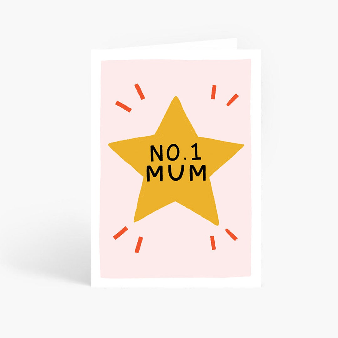 Number 1 Mum, Mum Birthday, No.1 Mum, Mum Card, A6 Card by Amelia ...