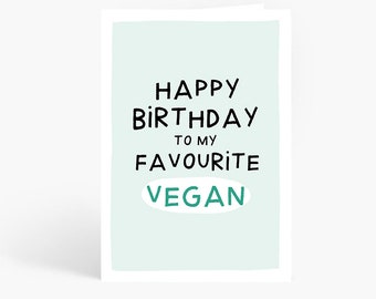 Funny Vegan Birthday Card Funny Birthday Card for Her Him - Etsy UK