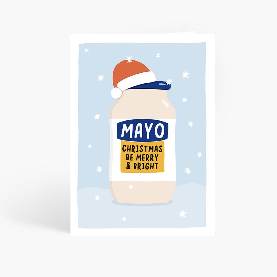 Mayo Christmas Card, Mayo Christmas Be Merry and Bright, Funny ...