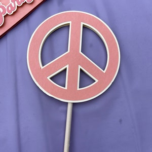 Groovy Party Centerpieces Girl Power Decor Peace Out Party Decor - Etsy