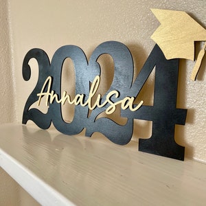 Class of 2024 Graduation Sign Customized Wood Grad Sign Grad Party ...