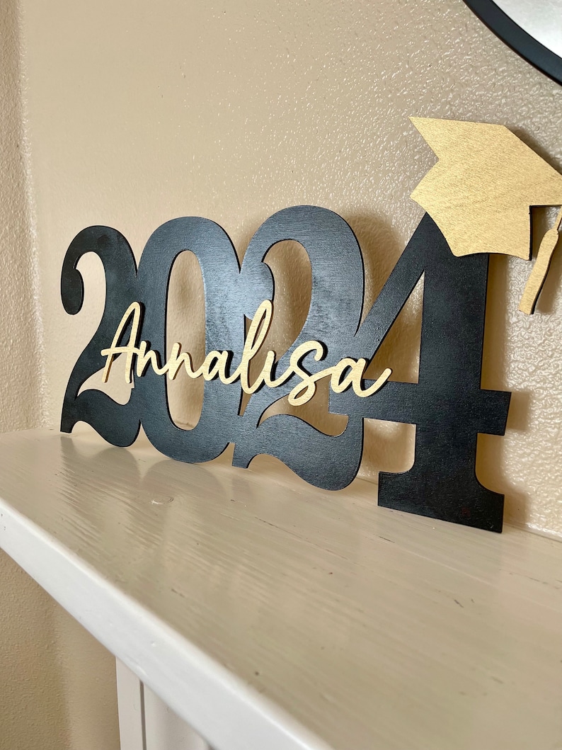 Class of 2024 Graduation Sign Customized Wood Grad Sign Grad Party ...